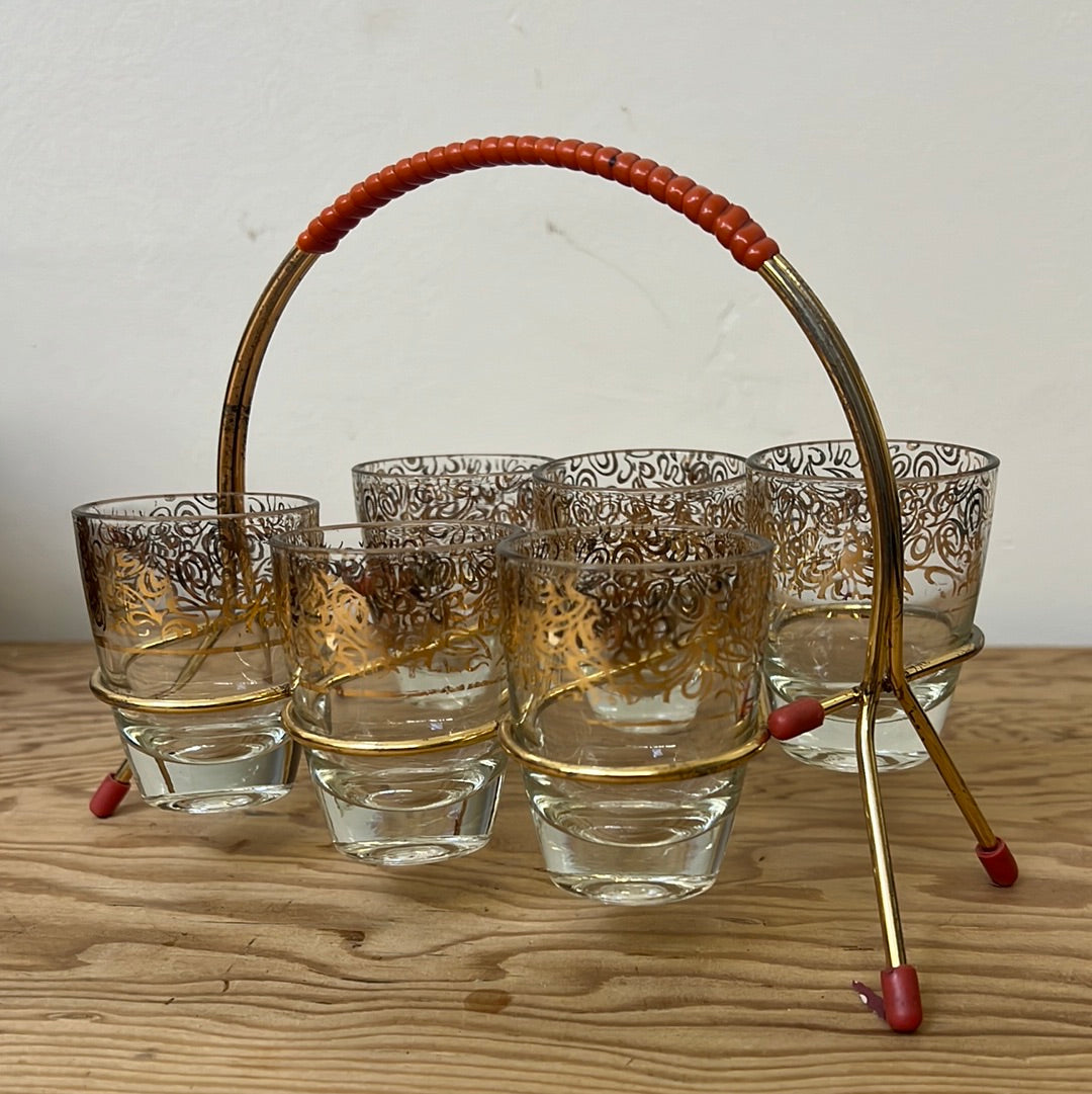 Sherry Glasses in Display Stand – Old Bridge Antiques