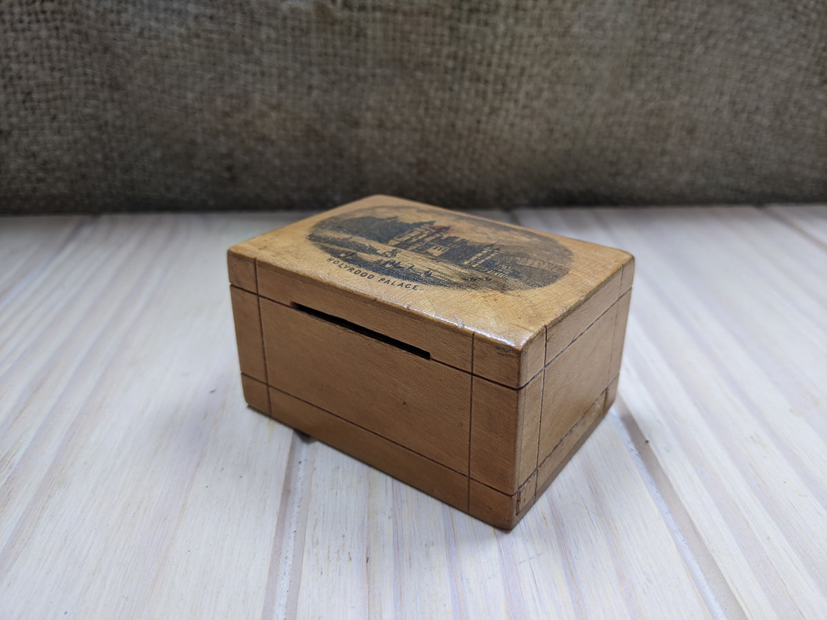 Treen Mauchline Ware Money Box – Old Bridge Antiques