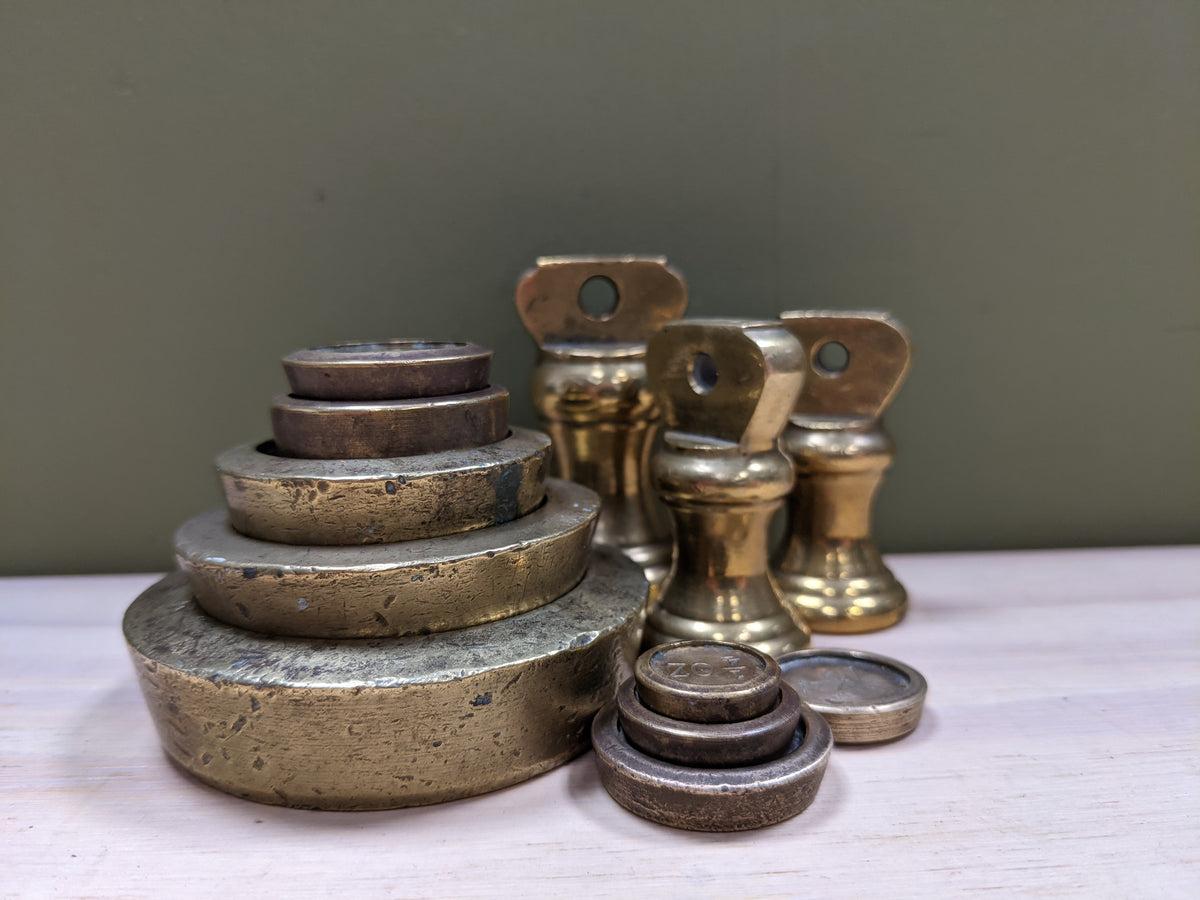 Brass Imperial Kitchen Scale Weights – Old Bridge Antiques